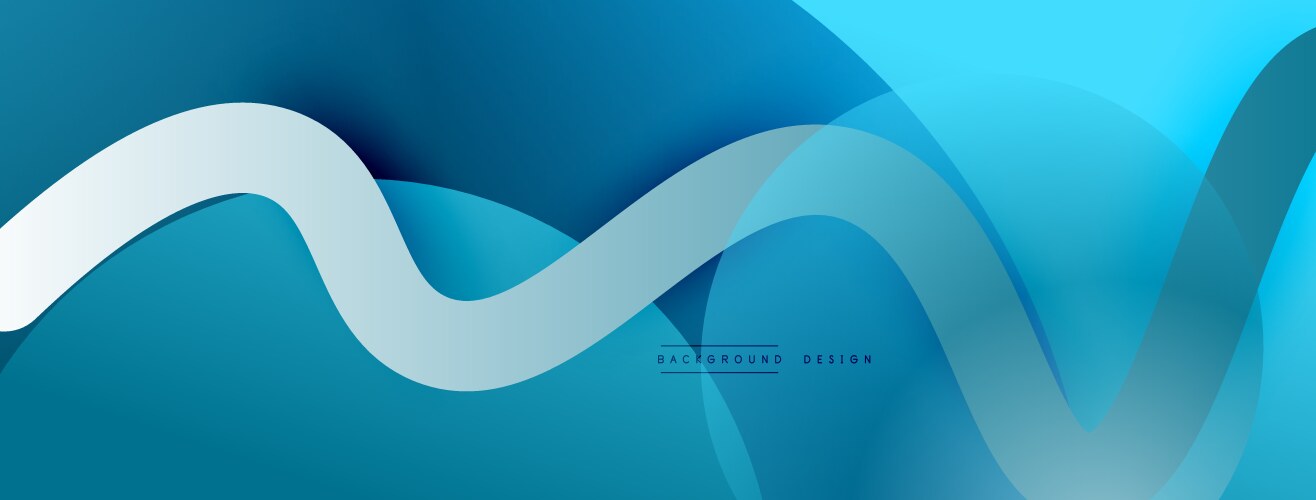 Abstract gradient background with wave line Vector Image