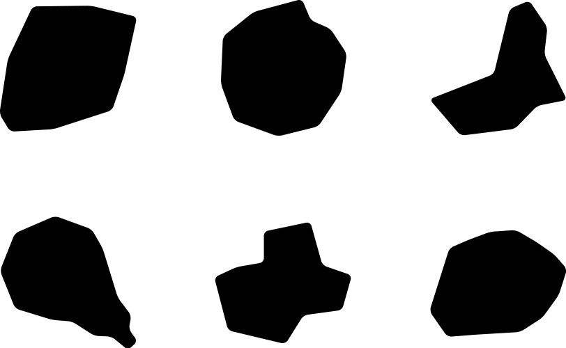 Geometric shapes pictogram symbol visual set Vector Image