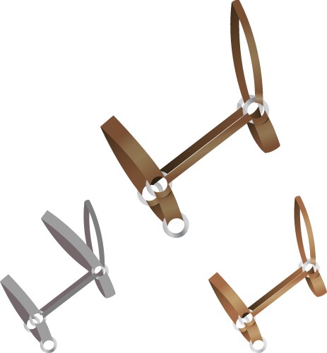 Hand drawn horse halter silhouette Royalty Free Vector Image