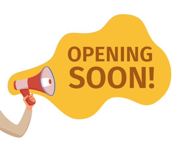 Megaphone announcement cartoon style Royalty Free Vector