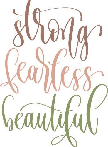 Phrase beautiful handwritten text Royalty Free Vector Image