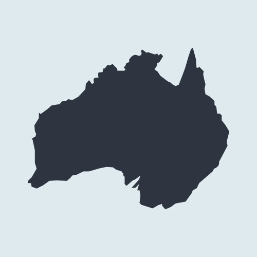 Simple Map Of Australia