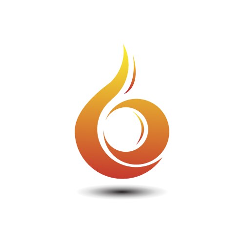 Fire tech logo Royalty Free Vector Image - VectorStock