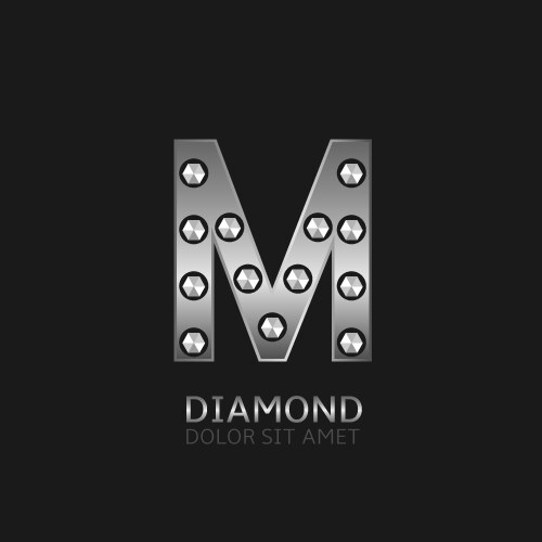 Diamond Letter M Vector Images (over 990)