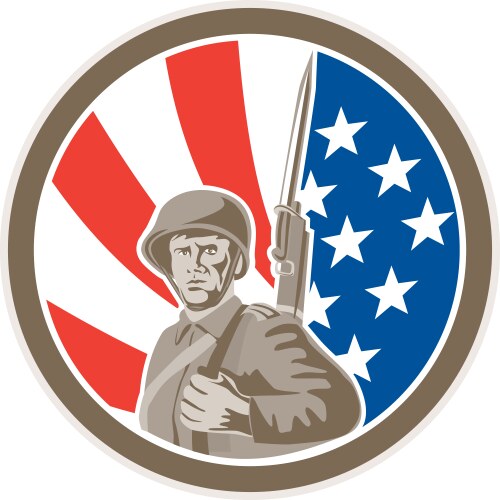 Military soldier salute Royalty Free Vector Image