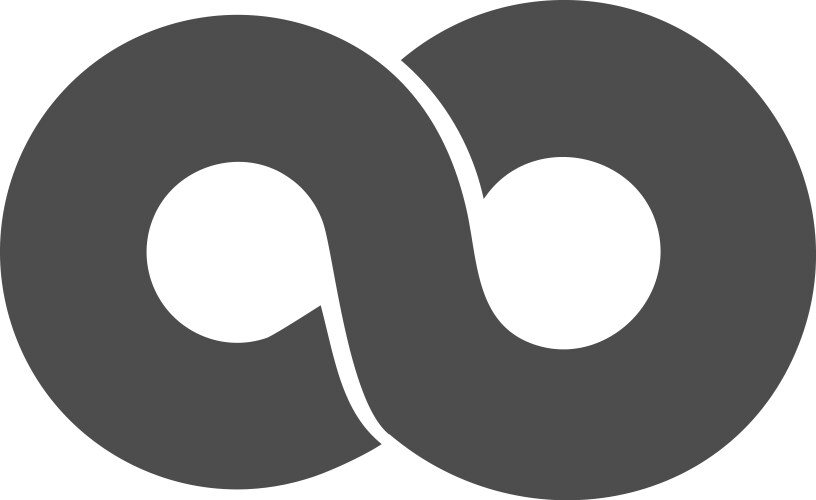 Infinity symbol loop figure 8 icon eternity logo Vector Image