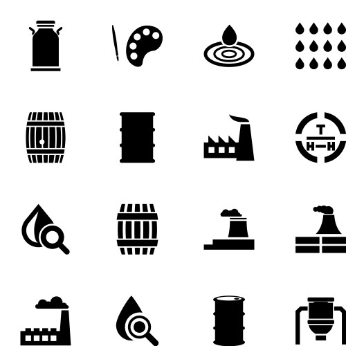 33 oil icons Royalty Free Vector Image - VectorStock