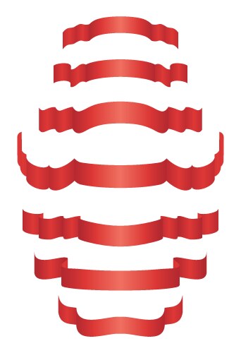 Set of heraldic motto ribbons Royalty Free Vector Image