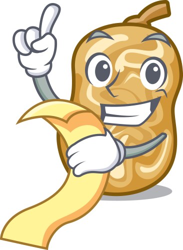 Angry raisins in the a character box Royalty Free Vector