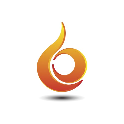Fire tech logo Royalty Free Vector Image - VectorStock
