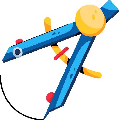 Geometry compass Royalty Free Vector Image - VectorStock