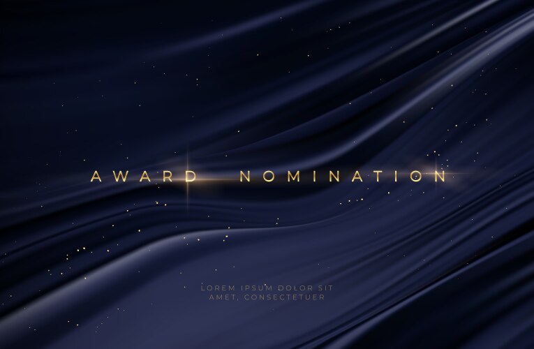 Award nomination ceremony luxury background Vector Image