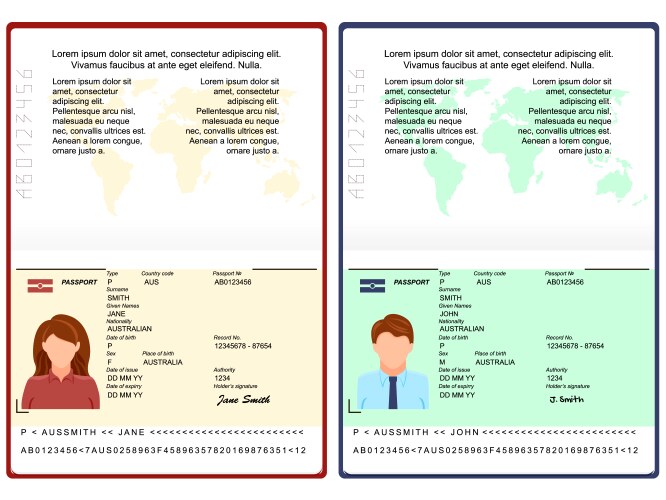 Open Passport Vector Images (over 1,200)