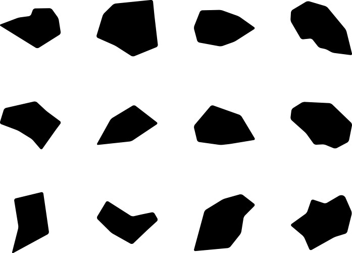 Geometric shapes pictogram symbol visual set Vector Image