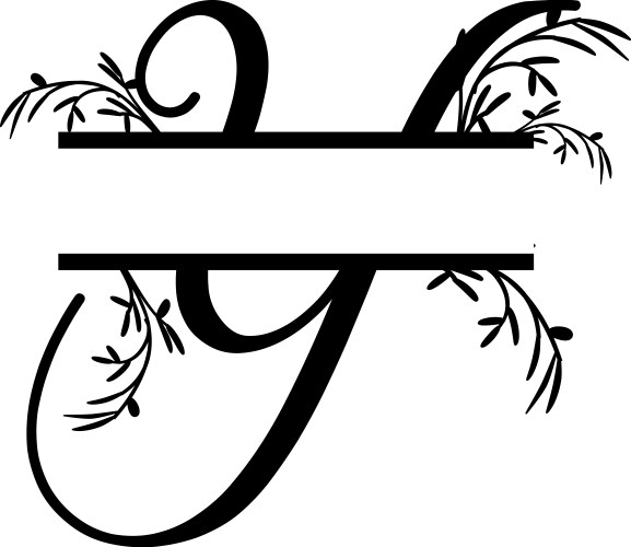 Split Monogram Vector Images (over 3,700)