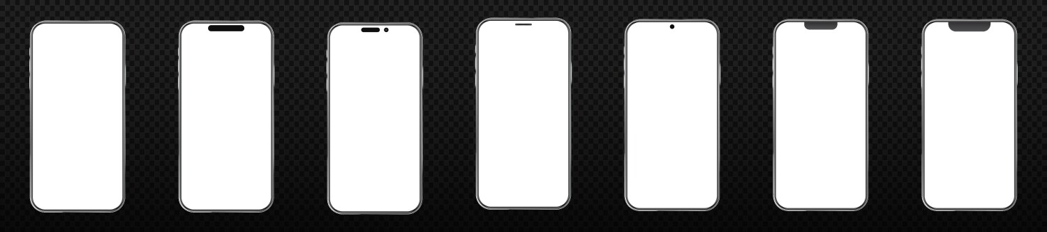 Mobile phone screen messaging text boxes empty Vector Image