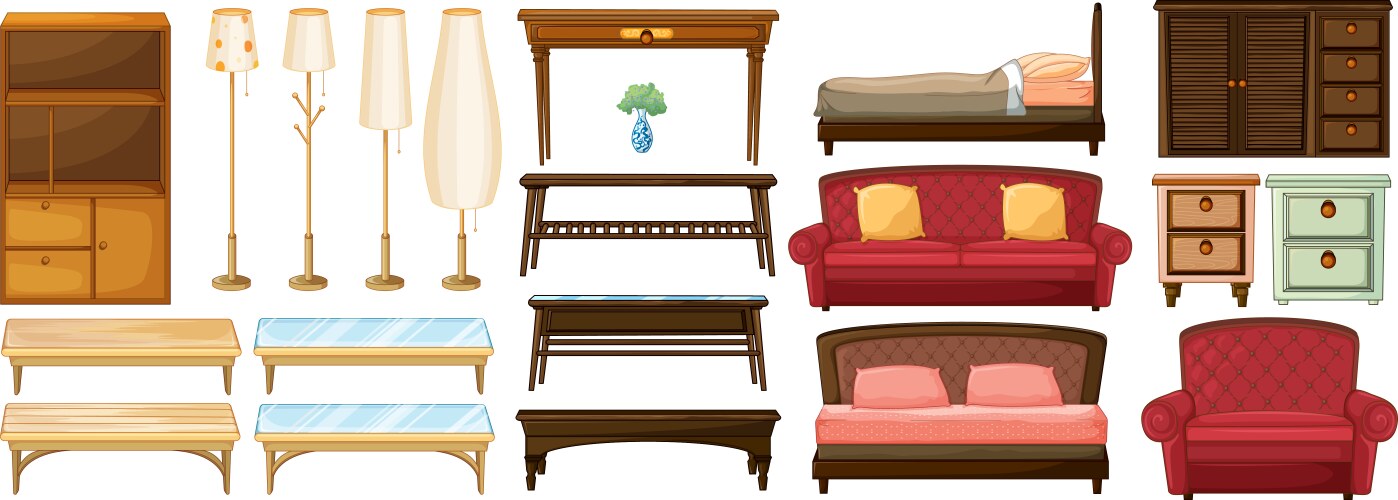 Furniture Royalty Free Vector Image - VectorStock