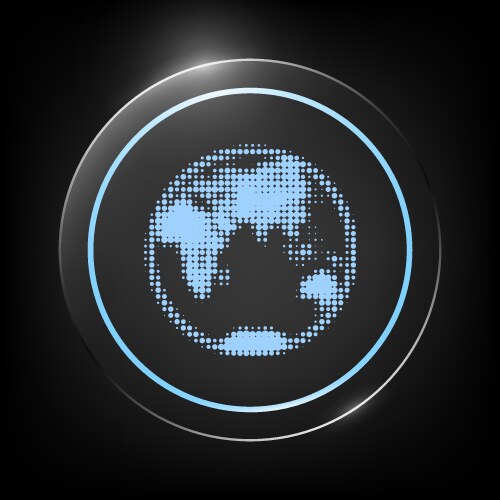 Earth - halftone logo graphic elements Royalty Free Vector