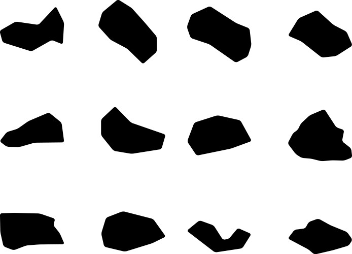 Geometric shapes pictogram symbol visual set Vector Image