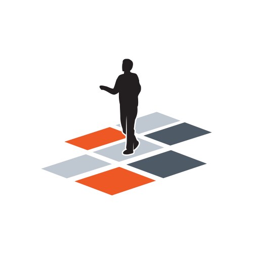 Soccer and football player man logo design Vector Image