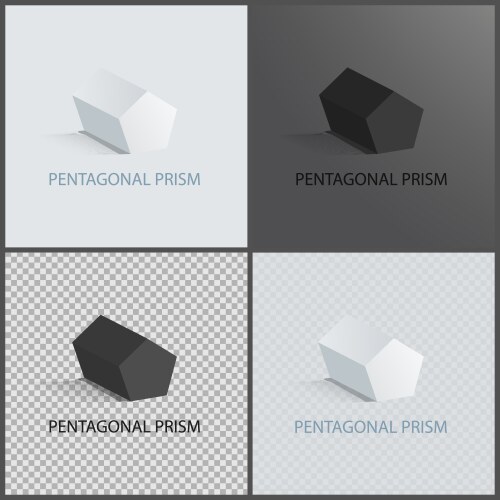 Pentagon Pentagonal Prism Vector Images (over 710)