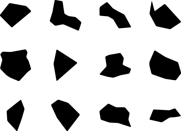 Geometric shapes pictogram symbol visual set Vector Image