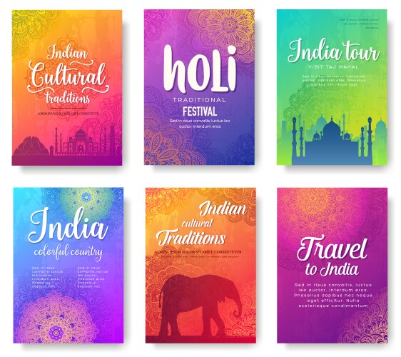 Travel Brochure India Vector Images (over 150)