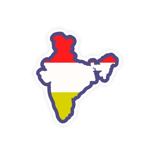 Free India Map Outline Vector Images (88)