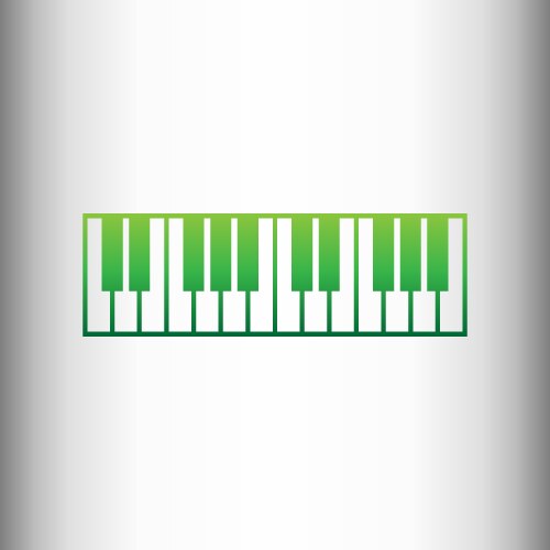 Piano keyboard sign Royalty Free Vector Image - VectorStock
