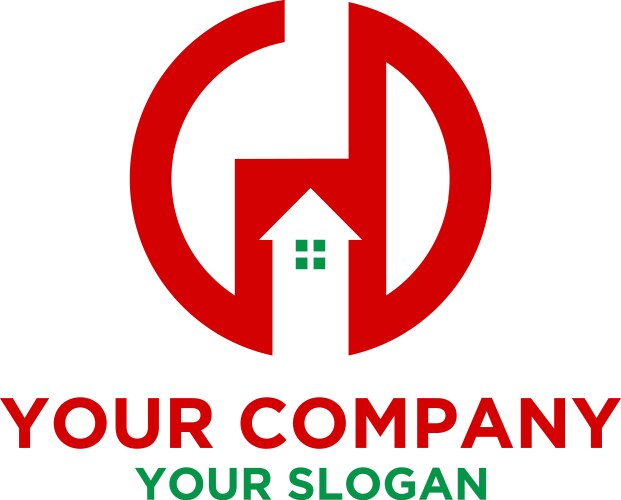 Jk home logo design Royalty Free Vector Image - VectorStock