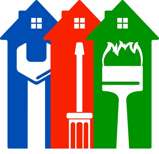 Repair and maintenance of buildings Royalty Free Vector