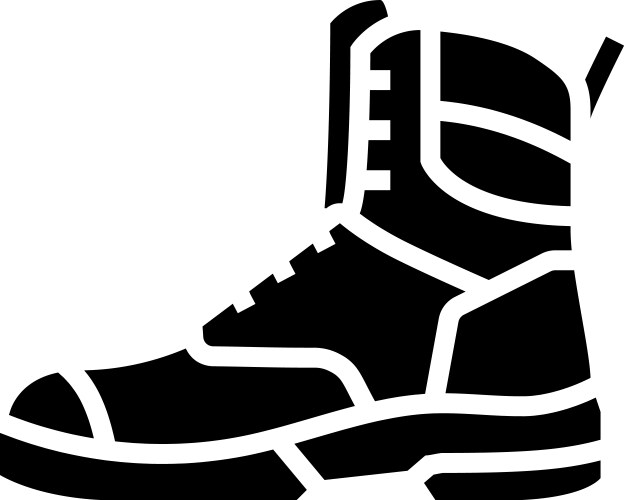 Safety boots ppe protective equipment line icon Vector Image