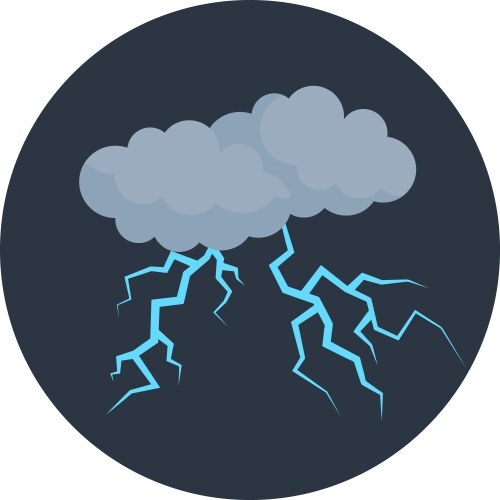 Thunderstorm Royalty Free Vector Image - VectorStock
