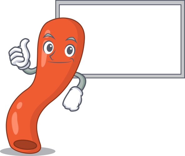 A wealthy appendix cartoon character with much Vector Image
