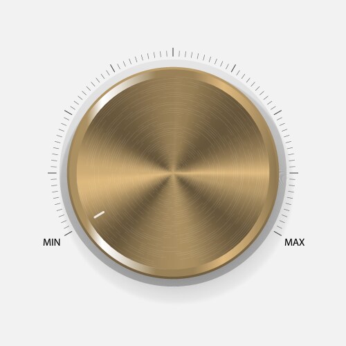 Dial knob Royalty Free Vector Image - VectorStock