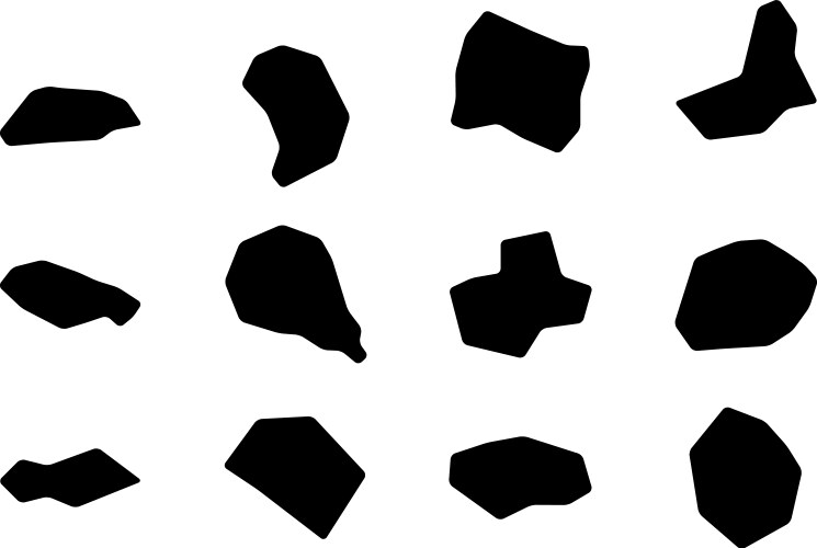 Geometric shapes pictogram symbol visual set Vector Image