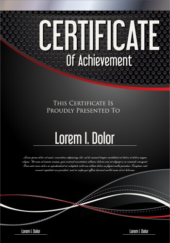 Certificate diploma template background Royalty Free Vector
