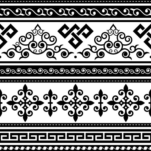 Set of oriental design elements Royalty Free Vector Image