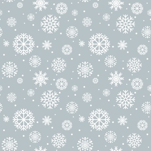 Christmas seamless pattern paper snowflakes Vector Image