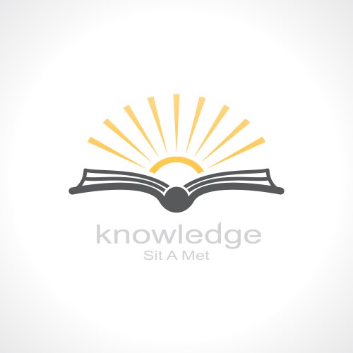 Knowledge tree from open book Royalty Free Vector Image