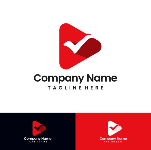 File check logo design Royalty Free Vector Image