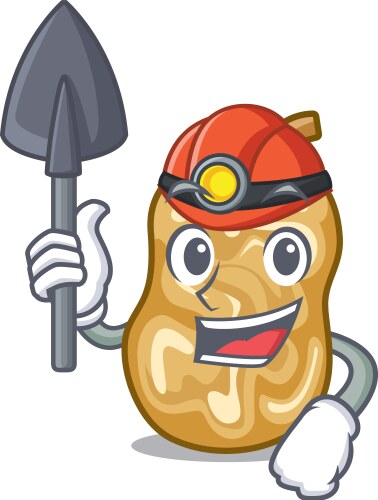 Angry raisins in the a character box Royalty Free Vector