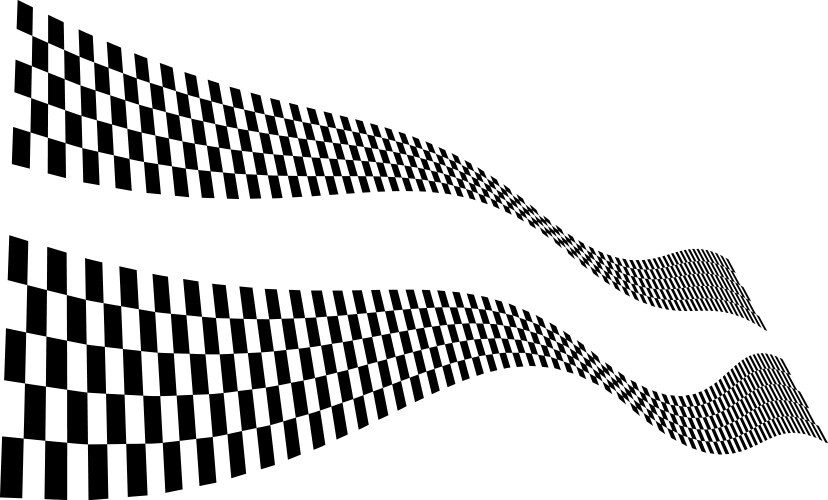 Racing flag design template race Royalty Free Vector Image