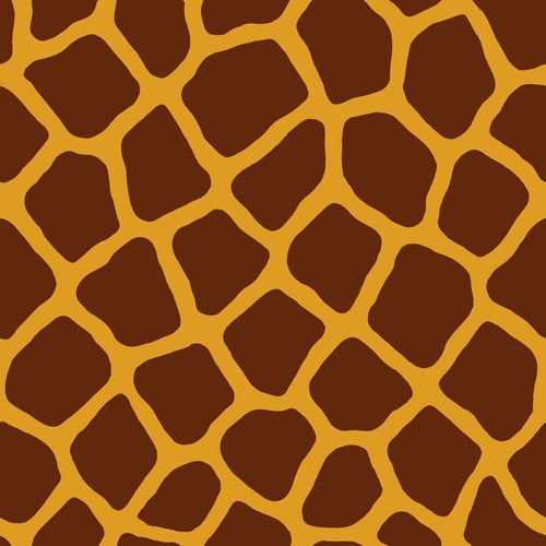 Giraffe Spots Seamless Pattern Royalty Free Vector Image