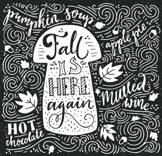 Fall icons collection Royalty Free Vector Image