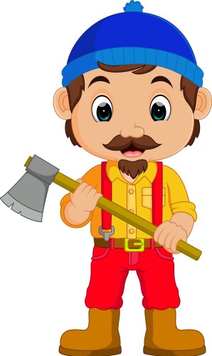 Cartoon trapper Royalty Free Vector Image - VectorStock