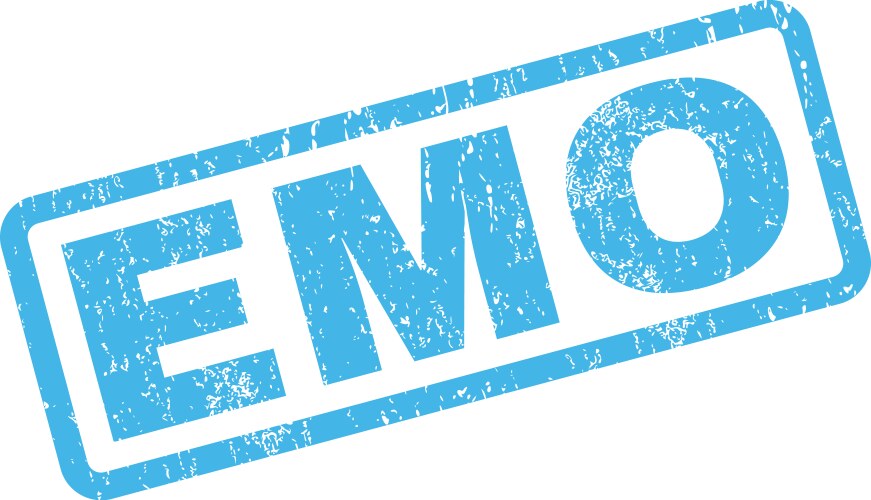 Gold emo award stamp Royalty Free Vector Image