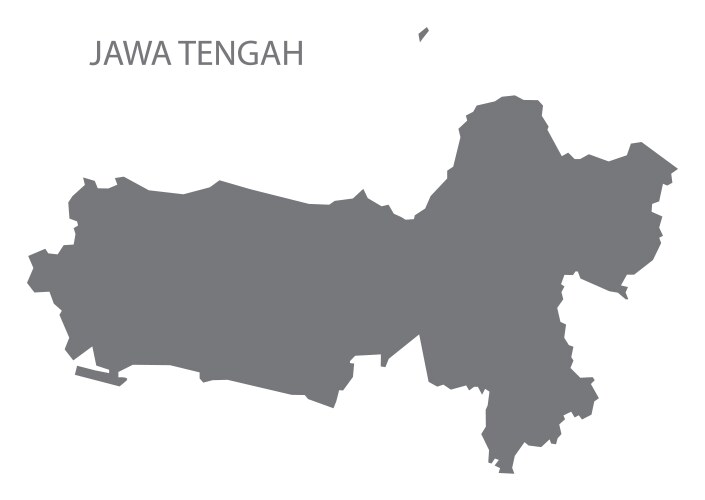 Jawa barat indonesia map grey Royalty Free Vector Image
