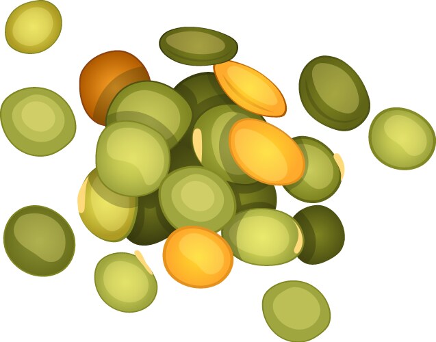 Sesame seed food set cartoon Royalty Free Vector Image