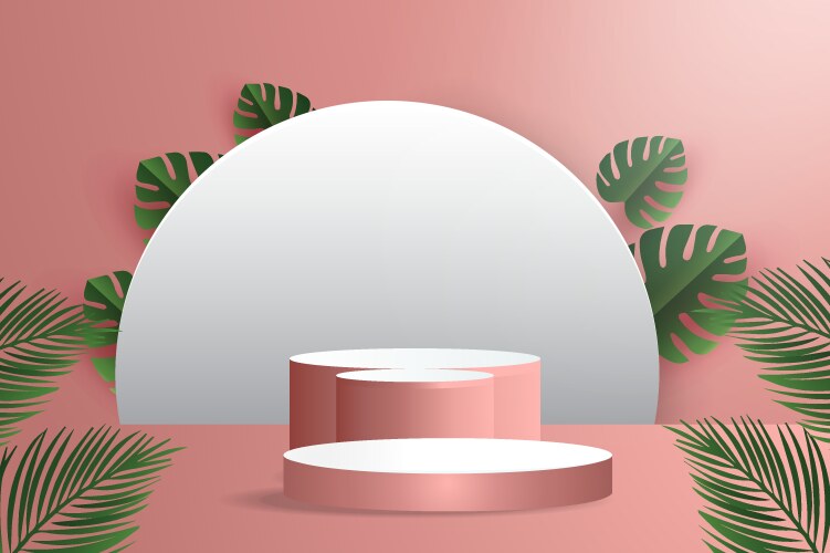 Simple podium background Royalty Free Vector Image